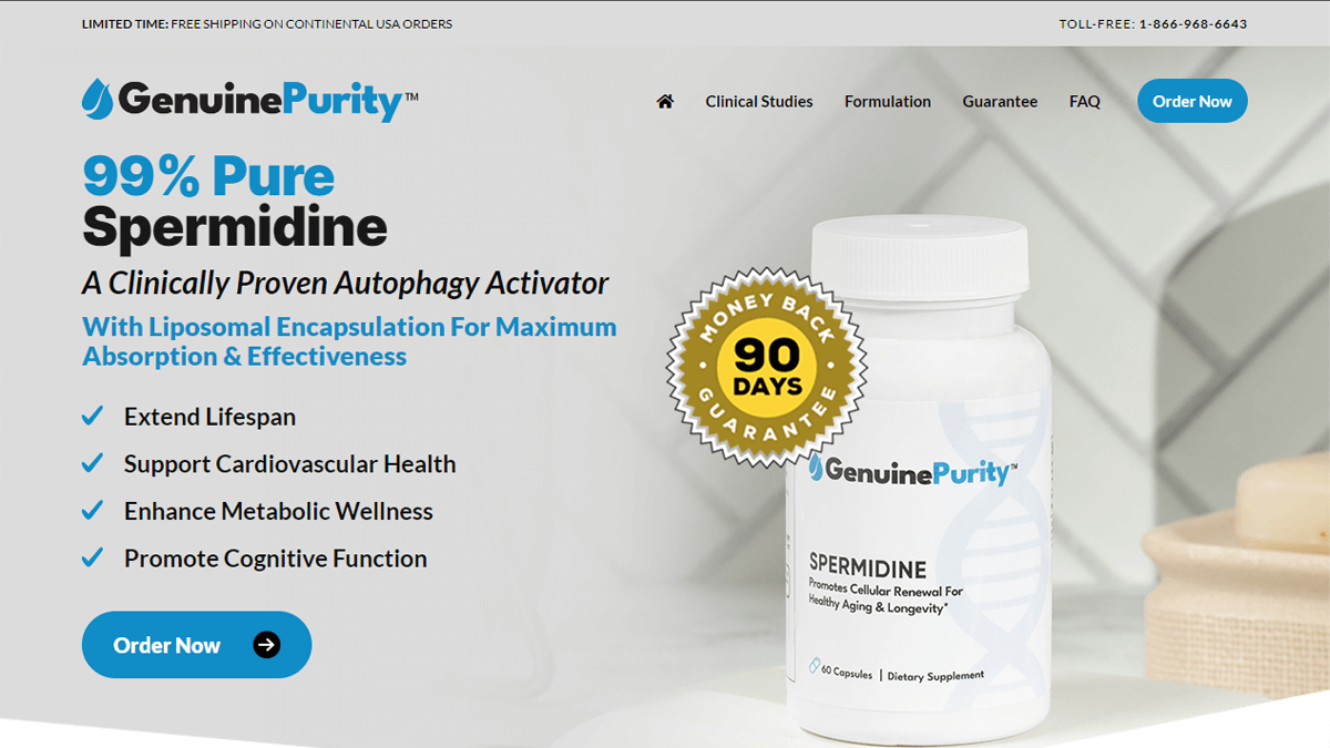 Pure Spermidine - Clinically Proven Autophagy Activator